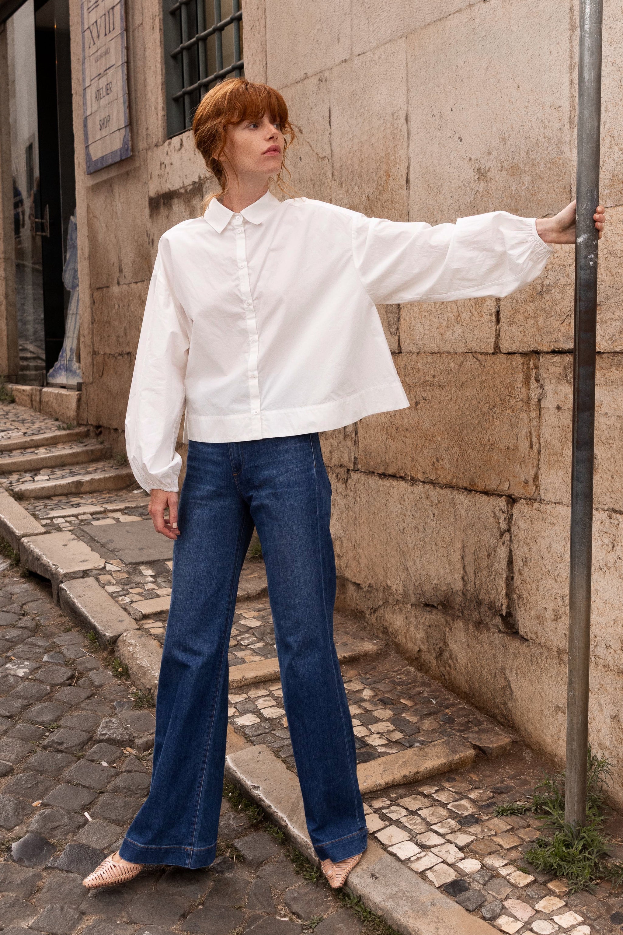 Lily Top- Hepburn Cloud