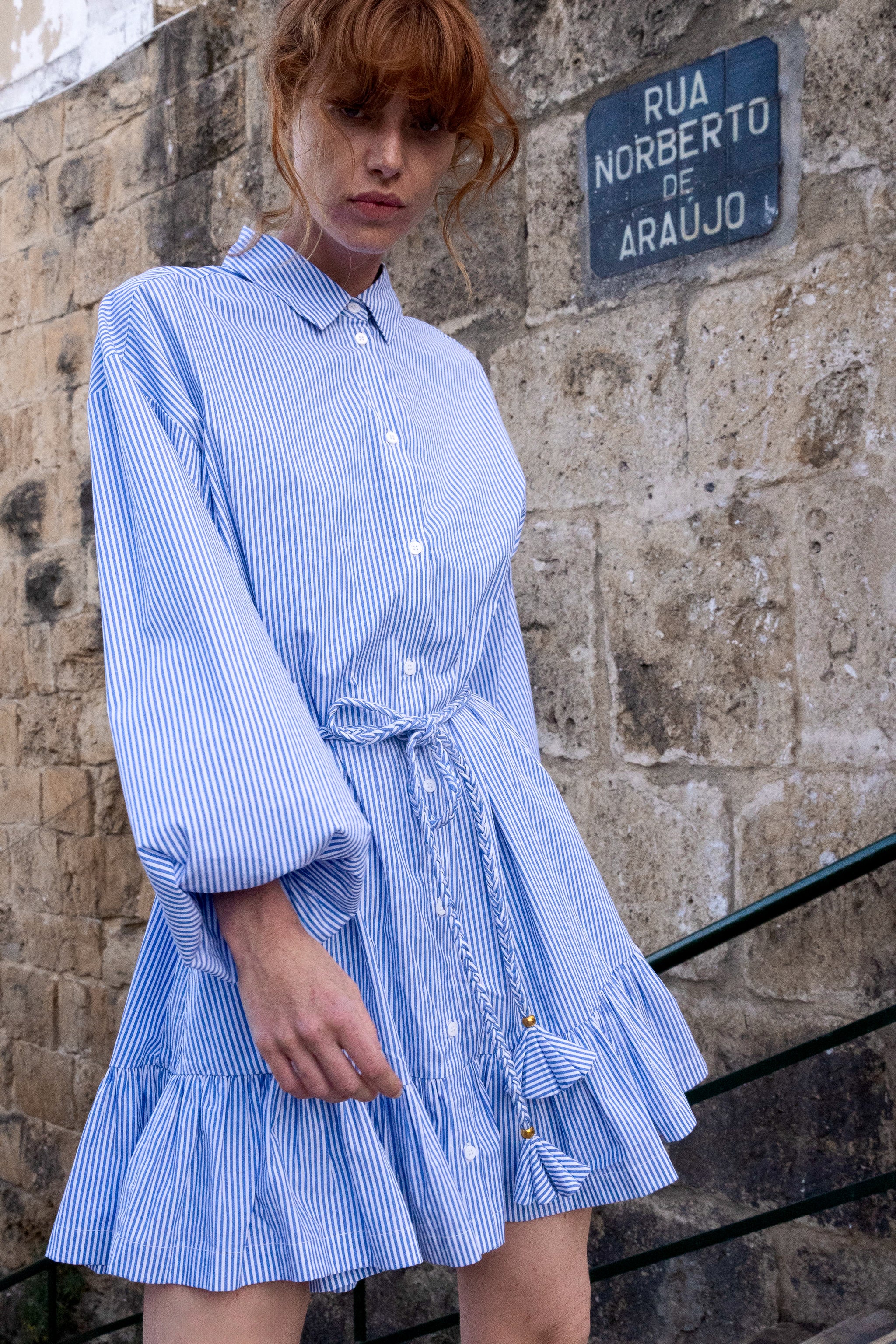 Lily Dress- Surrey Blue